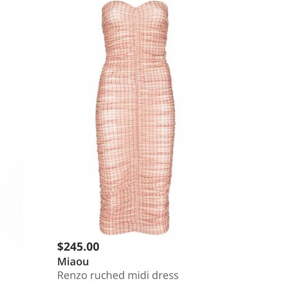 Miaou | Dresses | New Miaou Renzo Dress Baby Plaid | Poshmark